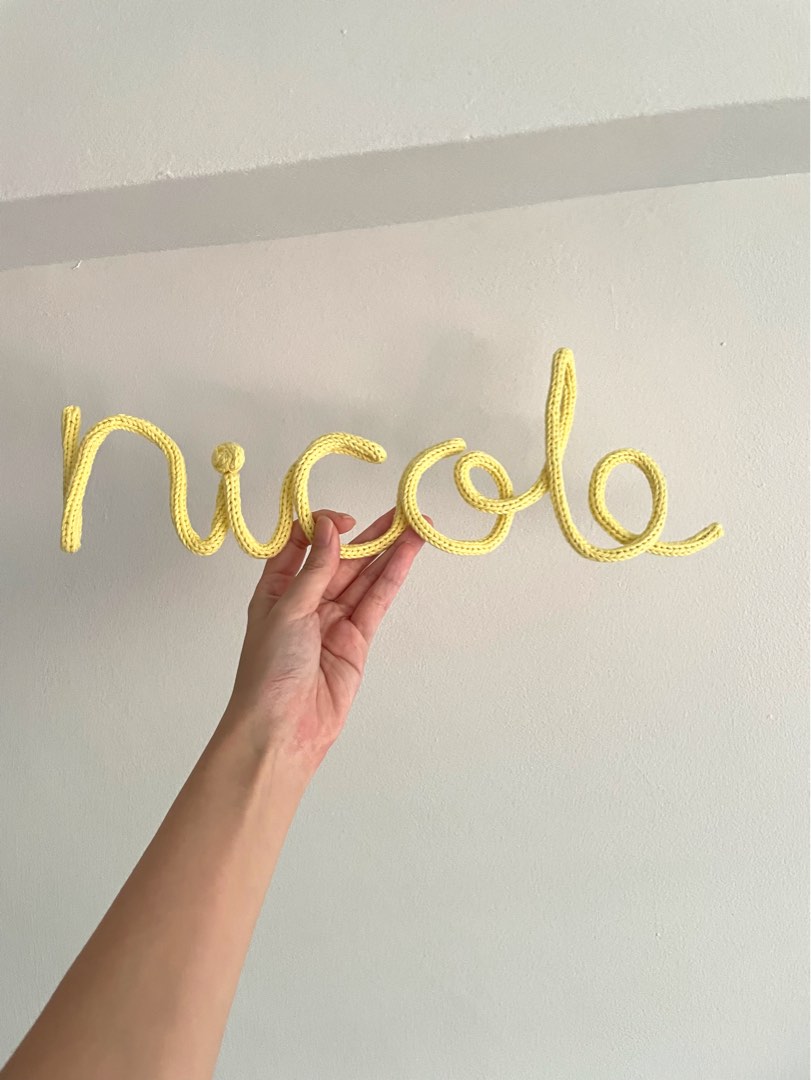 Custom Handmade wire art name designs, Hobbies & Toys, Stationery ...