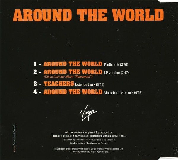 Daft Punk AROUND THE WORLD Single CDR, Hobbies & Toys, Music & Media ...