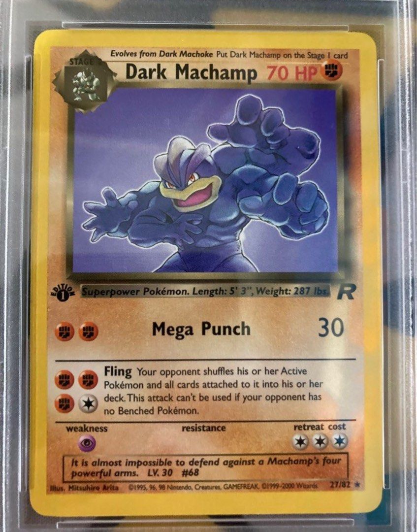 Dark machamp first edition of its kind, Hobbies & Toys, Toys & Games on ...