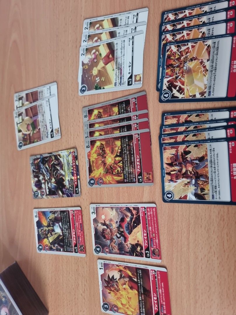 Digimon Red Hybrid Deck, Hobbies & Toys, Toys & Games on Carousell