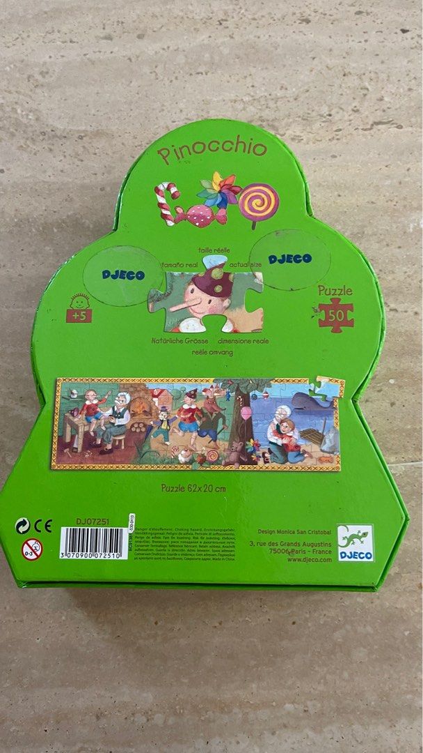 DJECO Pinocchio puzzle ( 5yo+, Hobbies & Toys, Toys & Games on Carousell