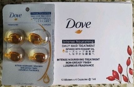 Dove Daily Hair Treatment Intense Nourishing - 1ml x 12 capsules ...