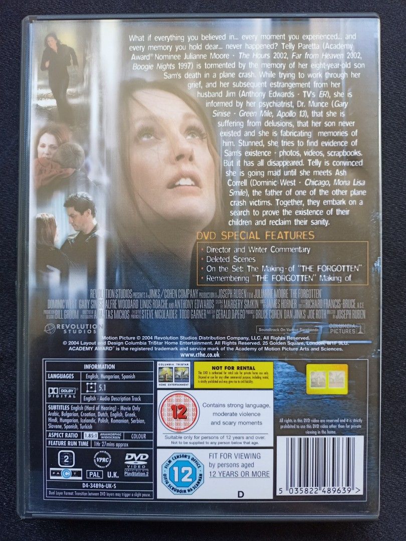 DVD The Forgotten, Hobbies & Toys, Music & Media, CDs & DVDs on Carousell