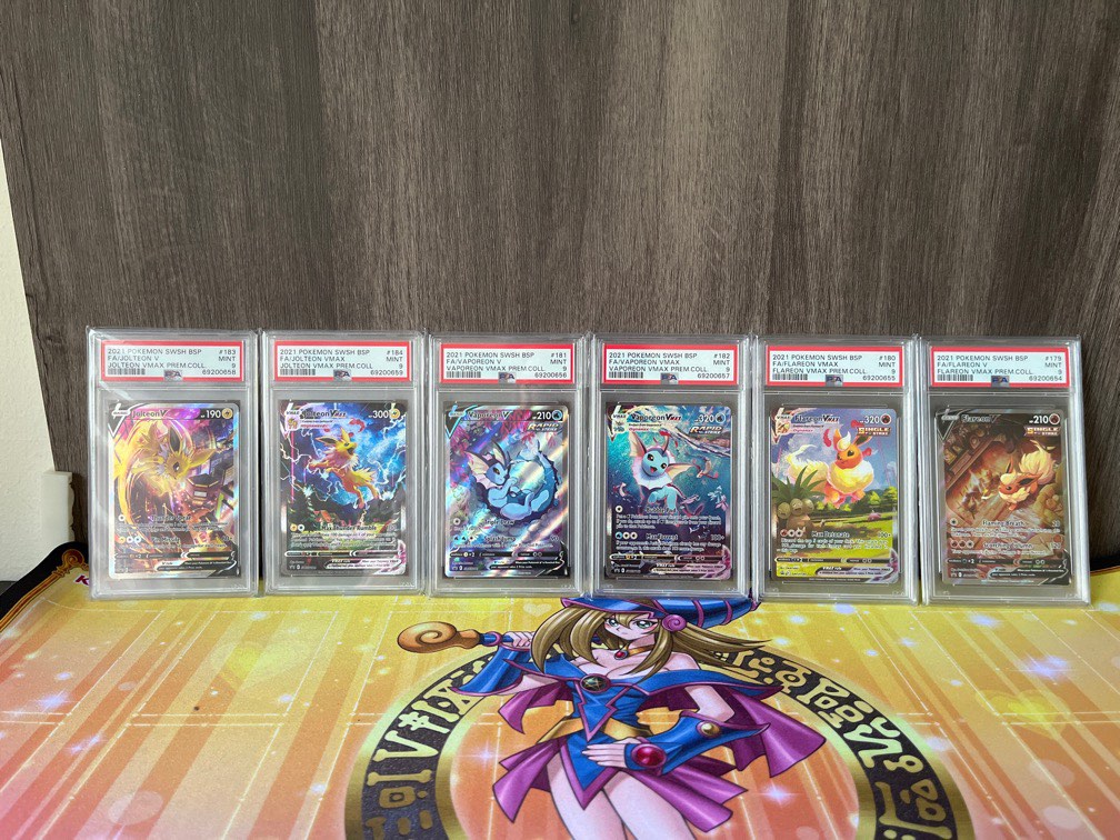 Eeveelutions VMAX premium collection full set PSA 9, Hobbies & Toys ...