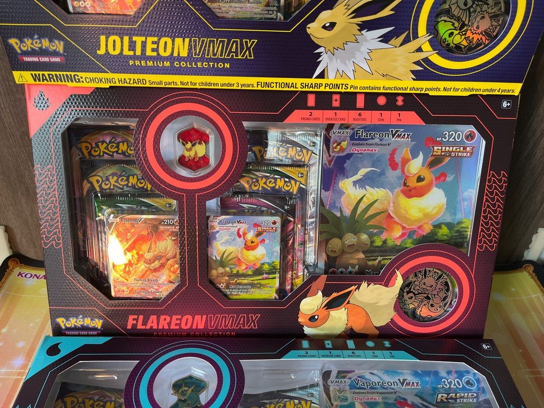 Eeveelutions Vmax premium collection box, set of 3, Hobbies & Toys ...