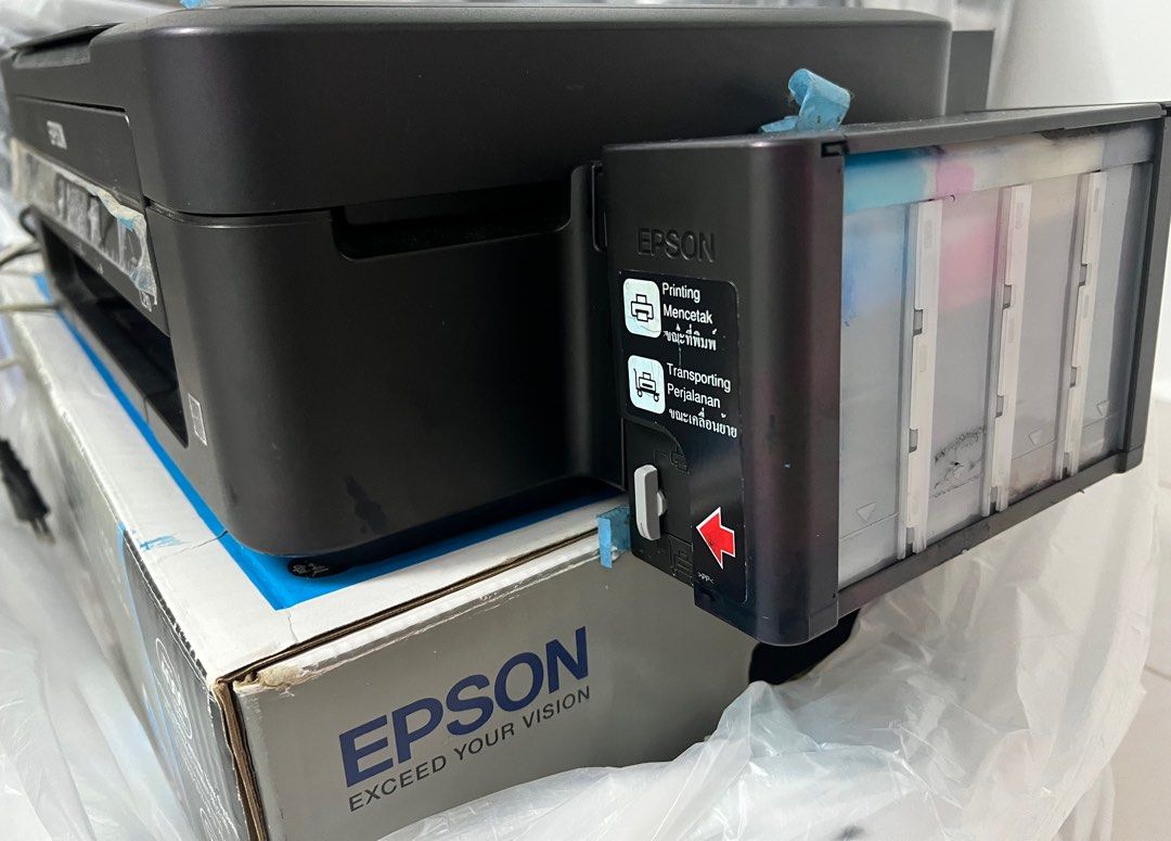 Epson L210 Print/Copy/Scan with FREE newly filled inks Cyan, Magenta ...