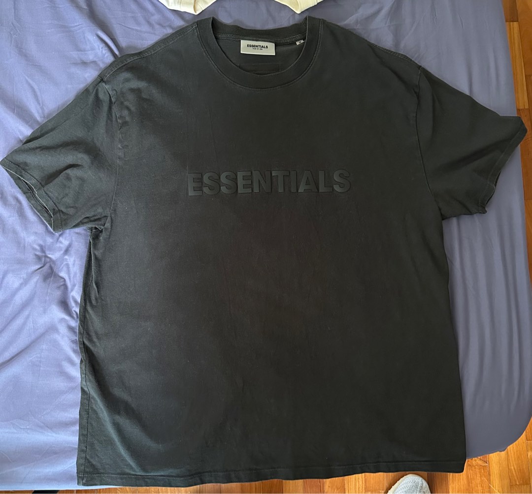 Essential Tee Black SS20, Men's Fashion, Tops & Sets, Tshirts & Polo ...