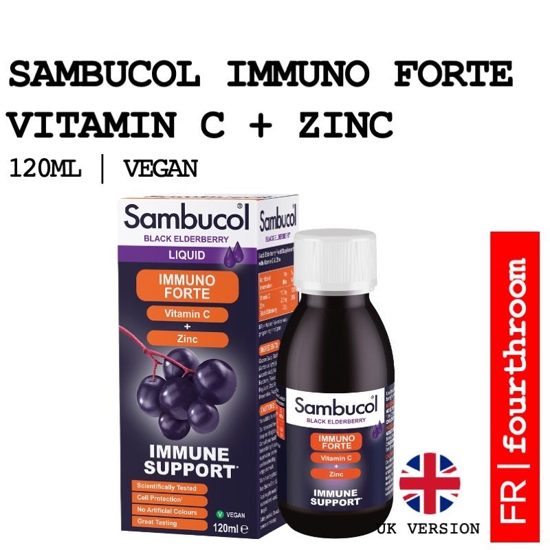 [Exp 08/25] Sambucol Immuno Forte (120ml) (3y+) (UK Version) | Immune ...