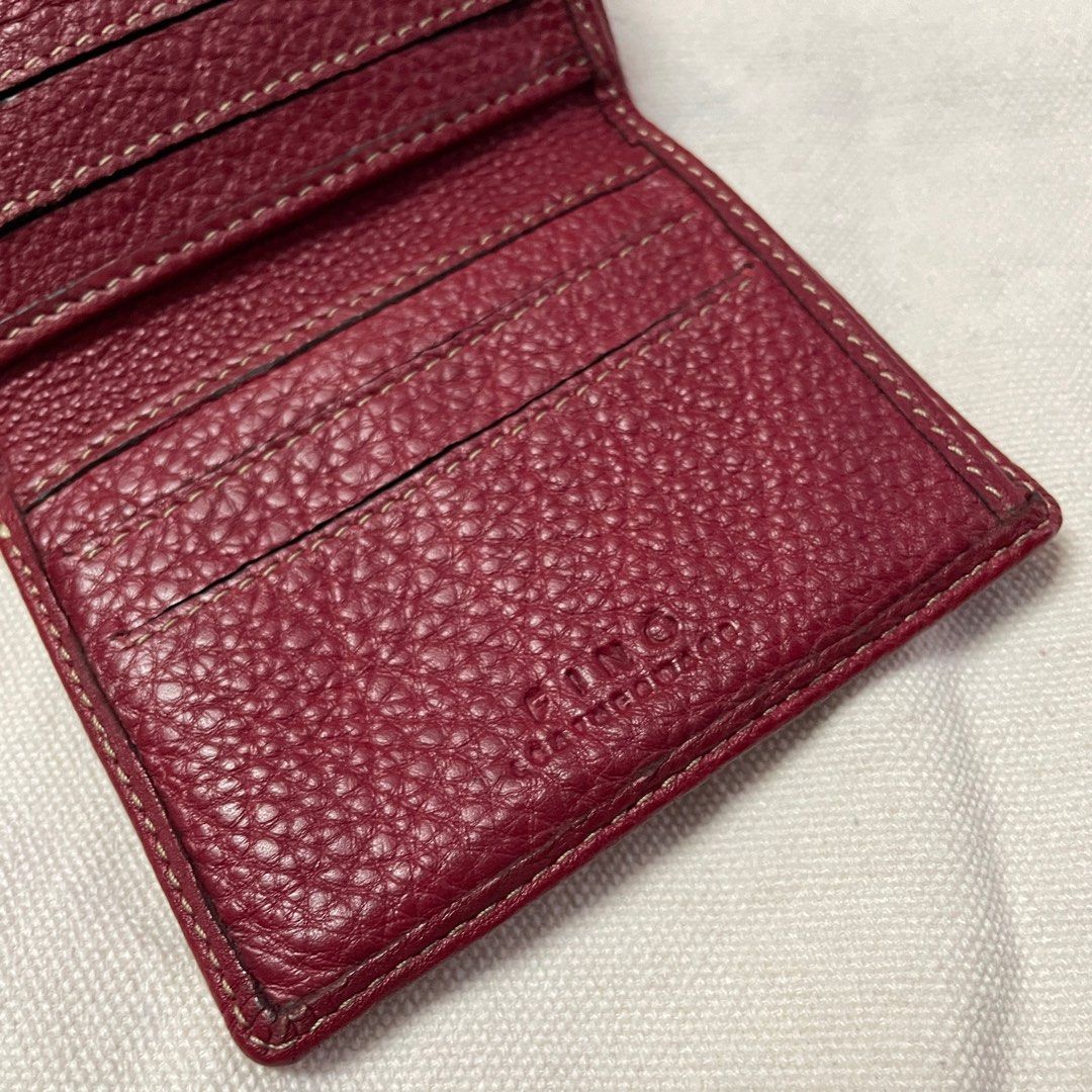 Fino Leather Original Authentic Card Holder Wallet in Red, Women's ...