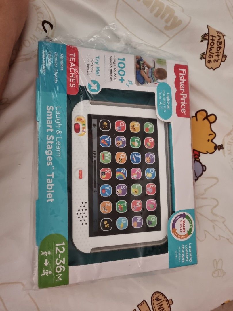 Fisher price tablet laugh and learn for 12 to 36 months, Babies & Kids ...