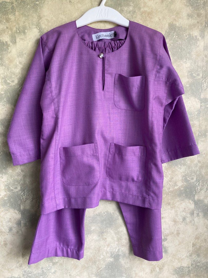 [FREE POSTAGE] Kecheek Baju Melayu free sampin, Babies & Kids, Babies ...