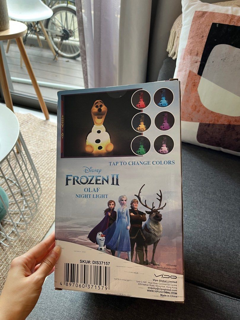 Frozen Olaf night light, Hobbies & Toys, Toys & Games on Carousell