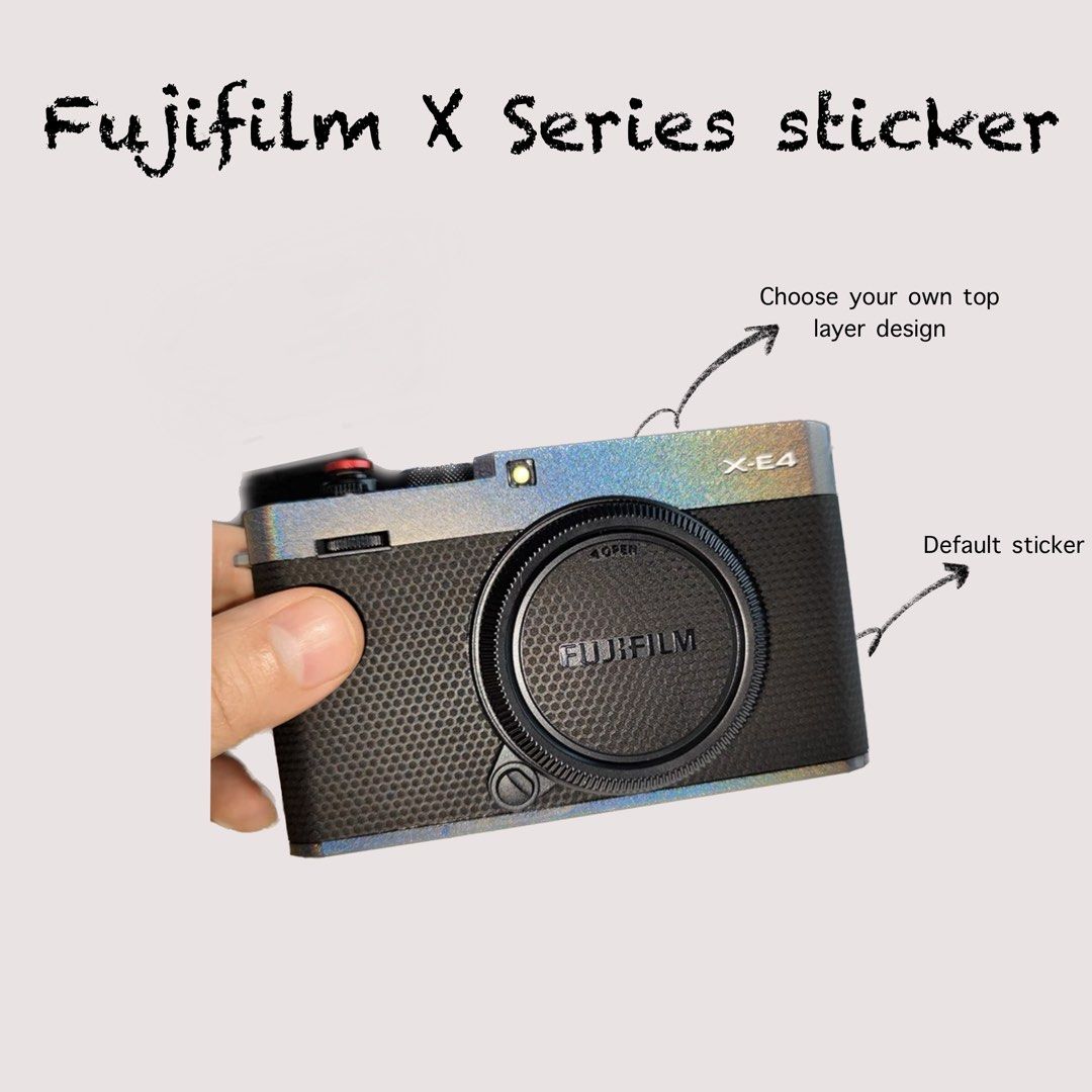 Fujifilm X Series skin decal, Photography, Cameras on Carousell