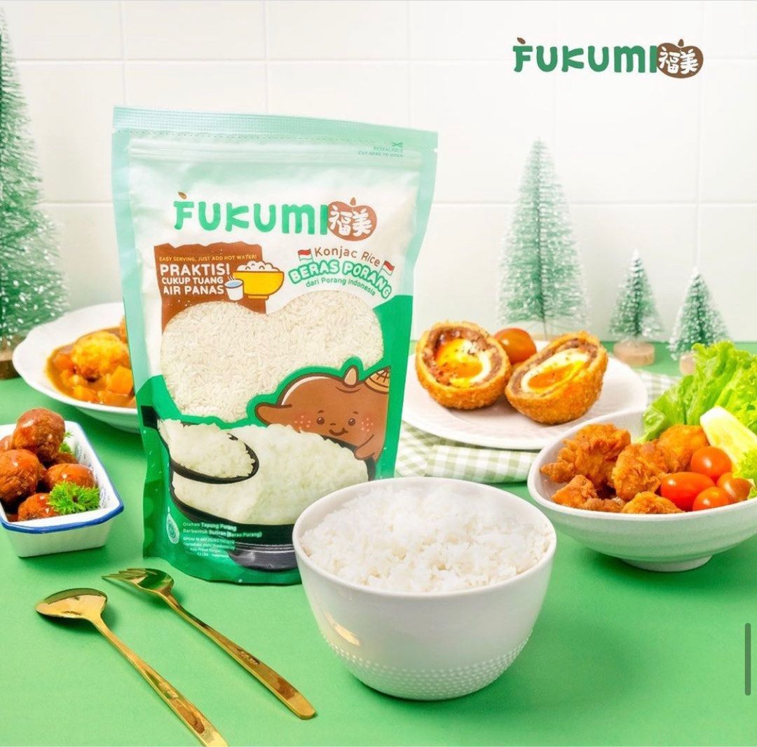 (Ready stock) Fukumi Konjac Rice 1kg. Just add hot water! , Food ...