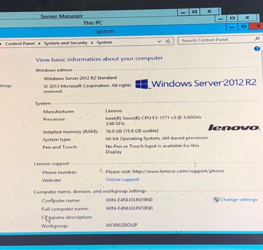 Full office set 5 desktop along with server all pc unjoin domain n ...