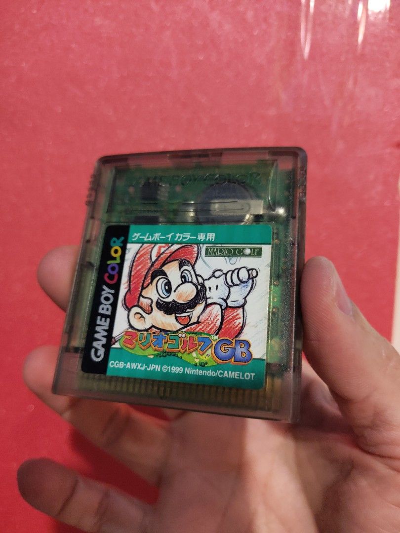 《Game Boy Color》1999年日本製版任天堂淨帶遊戲 孖宝兄弟高球Mario Golf GB , 電腦＆科技, 電腦周邊及配件 ...