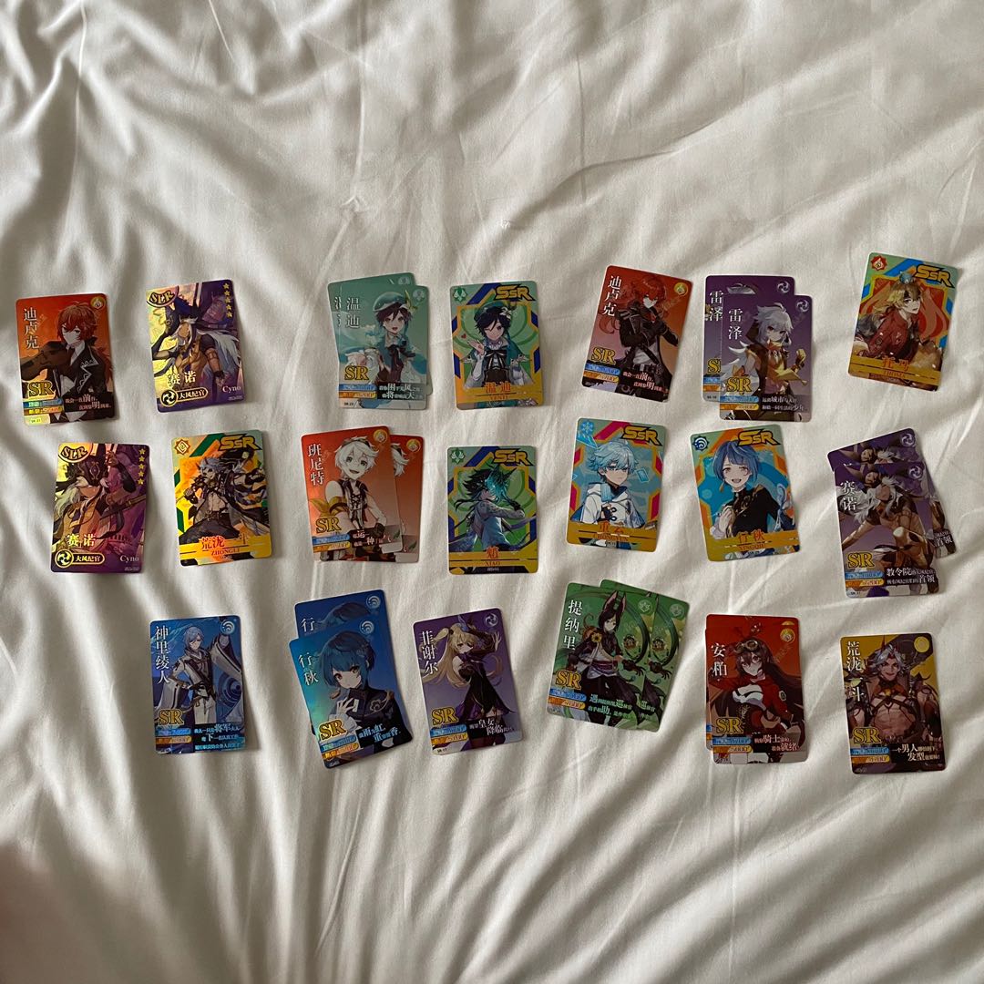 Genshin Impact Collectible Cards, Hobbies & Toys, Memorabilia ...