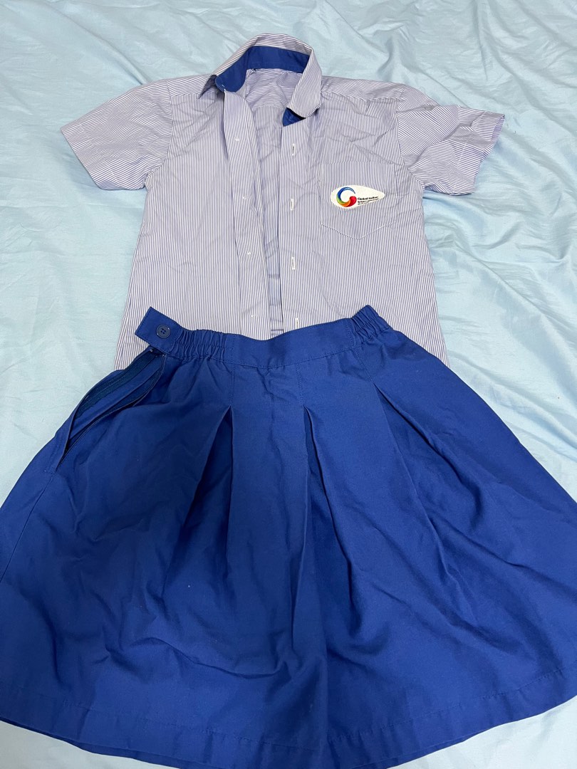 GIIS regular school uniform girls, Babies & Kids, Babies & Kids Fashion ...