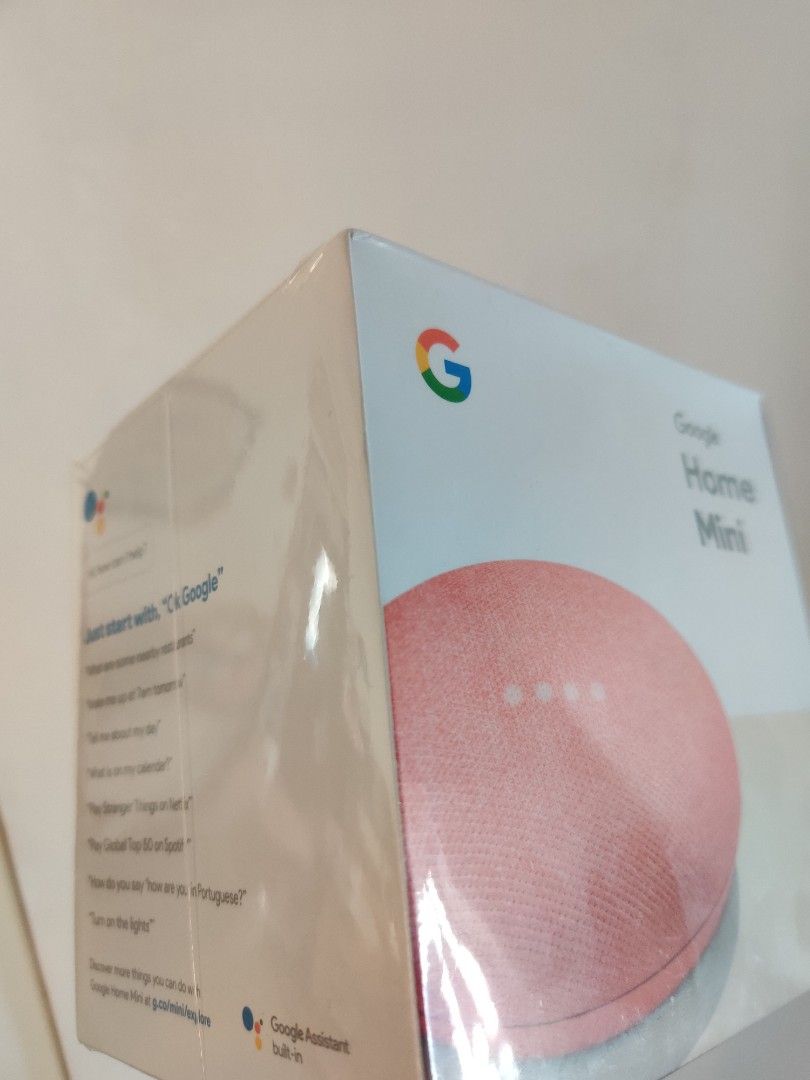 Google Home Mini Coral Sealed, TV & Home Appliances, TV & Entertainment ...