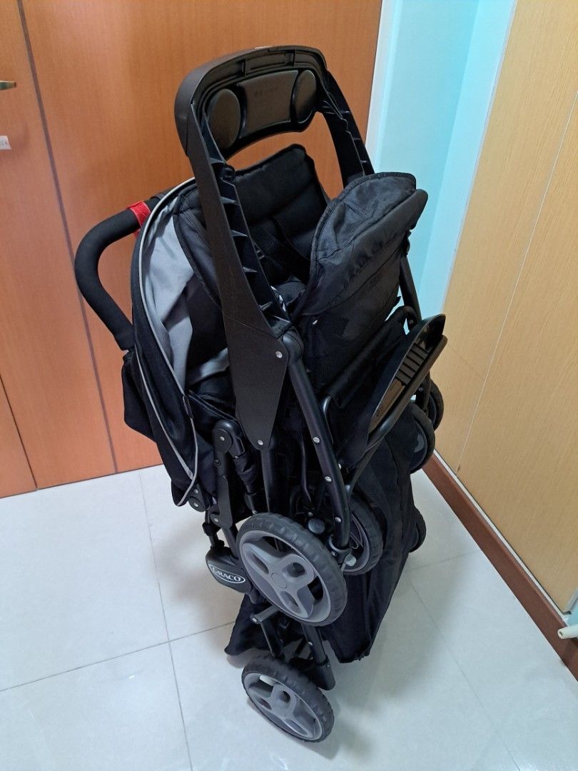 Graco Double 2 Seater Stadium Duo stroller pram, Babies & Kids, Going ...