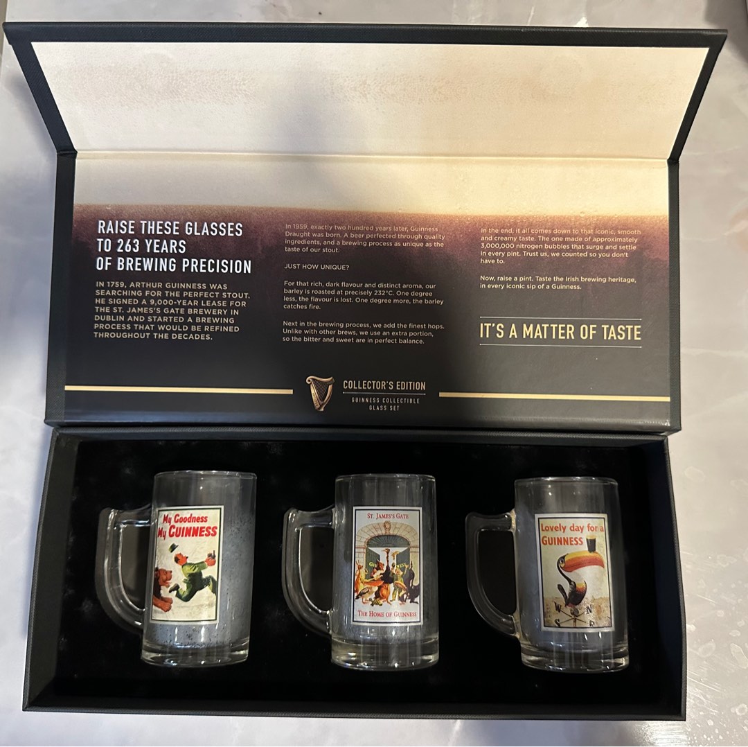 Limited Edition collectible Guinness Stout Glass , Hobbies & Toys ...