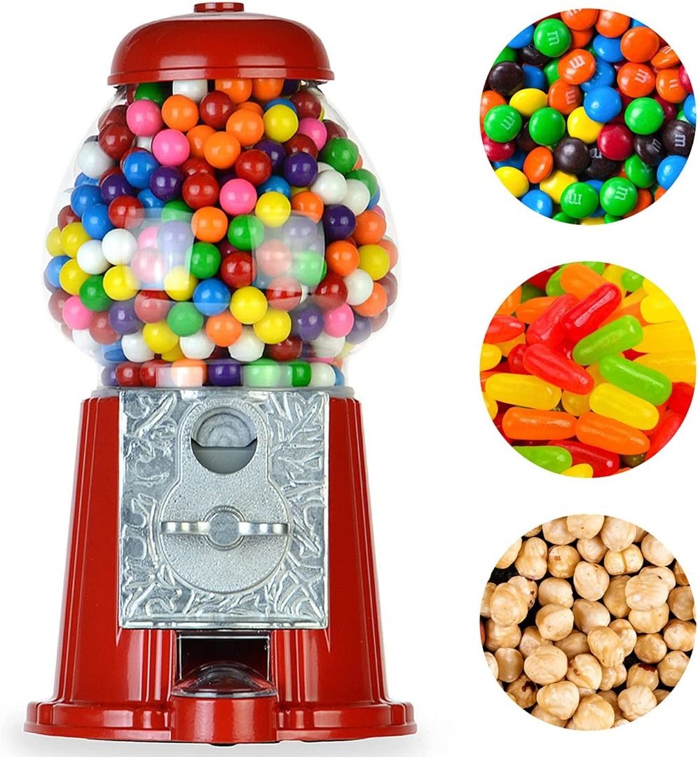 Gumball Machine with Stand - 15 Inch Gumball Vending Machine for Kids ...