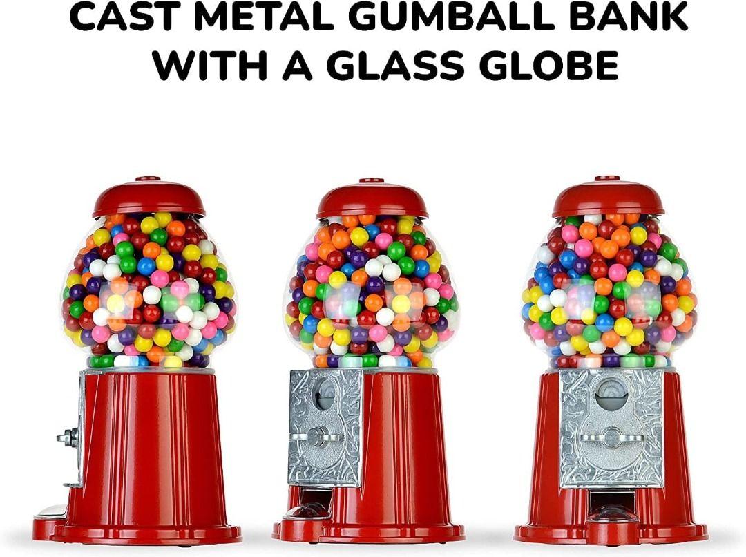 Gumball Machine with Stand - 15 Inch Gumball Vending Machine for Kids ...