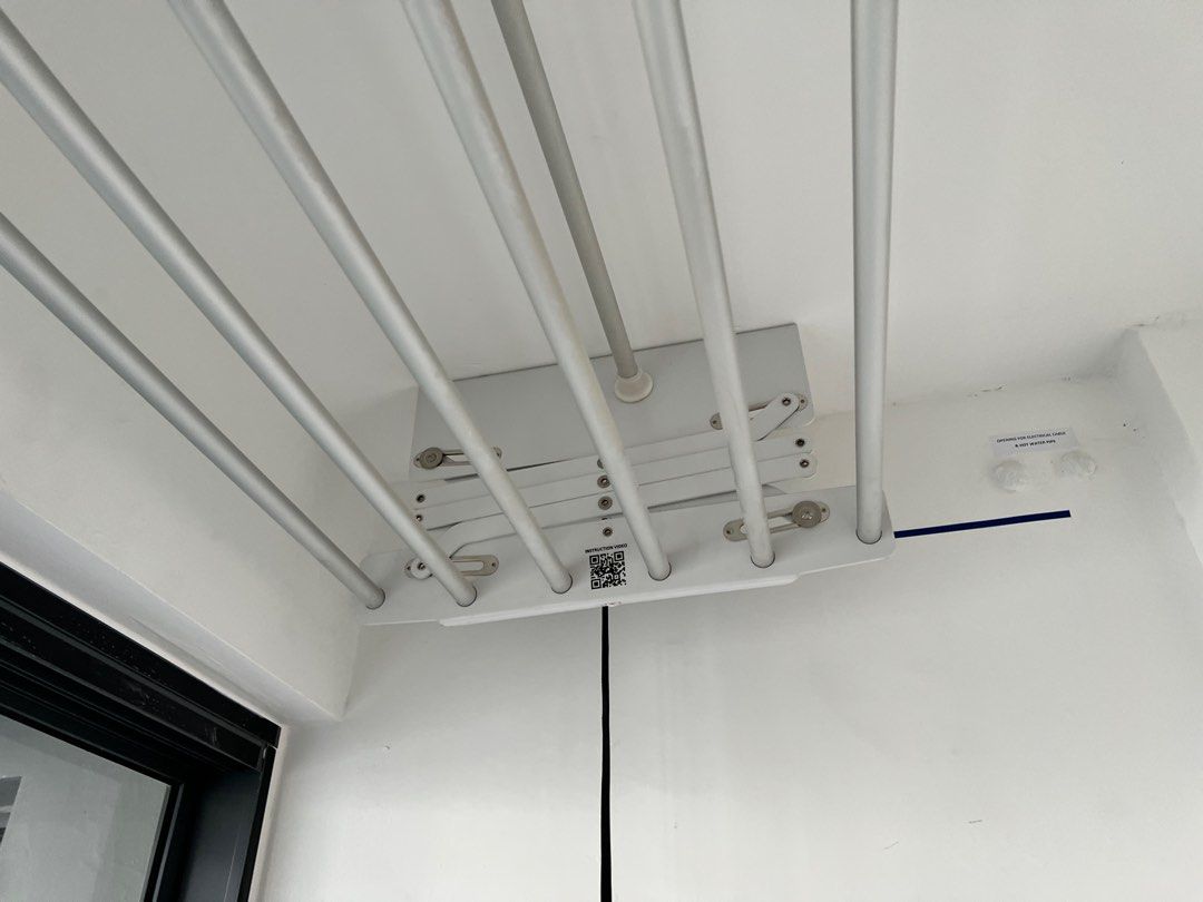 HDB clothes drying rack, Furniture & Home Living, Outdoor Furniture on ...