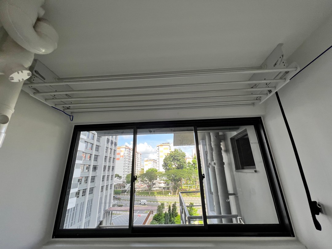 HDB clothes drying rack, Furniture & Home Living, Outdoor Furniture on ...
