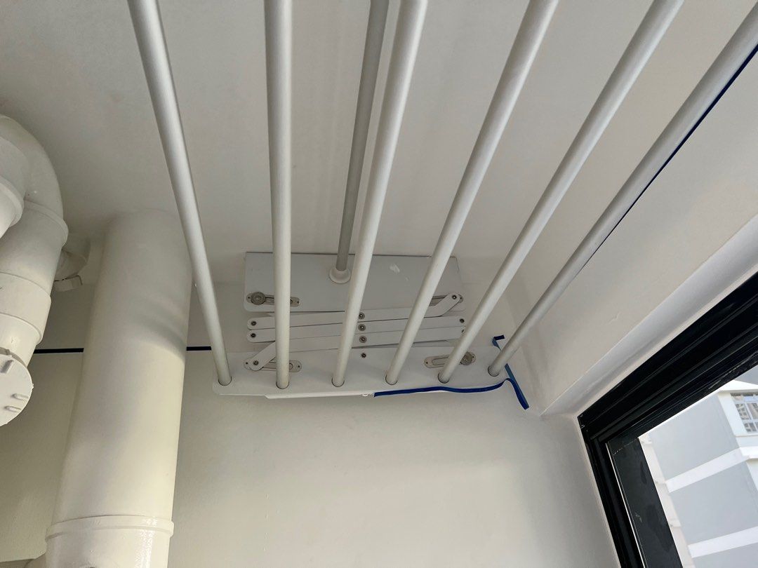 HDB clothes drying rack, Furniture & Home Living, Outdoor Furniture on ...