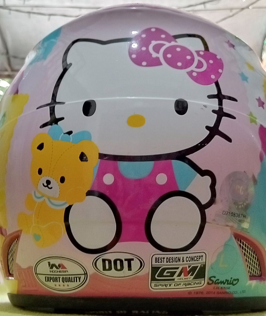 HELLO KITTY HELMET ( ORIGINAL ), Motorbikes, Motorbike Parts ...