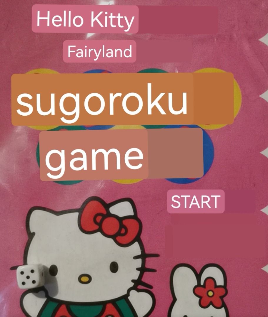 Hello Kitty rare Sugoroku game Sanrio, Hobbies & Toys, Toys & Games on ...