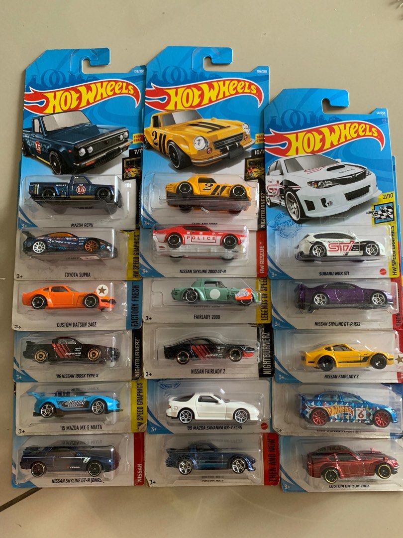 Hot Wheels JDM Nissan Toyota Datsun Mitusbishi, Hobbies & Toys, Toys ...