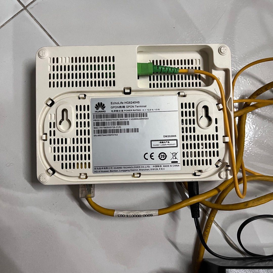 Huawei EchoLife EG8240H5 GPON Terminal, Computers & Tech, Parts & Accessories, Networking on ...
