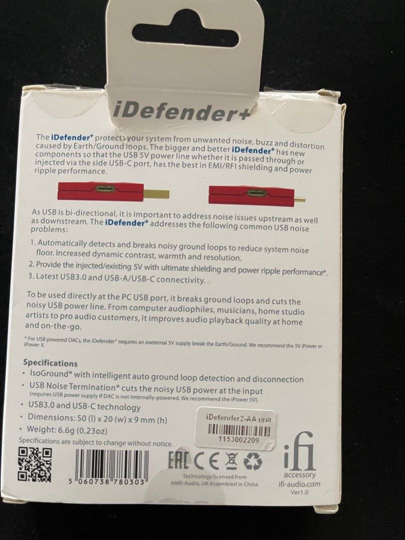 IFI Defender - USB ground noise reduction - brings better to clarify to ...