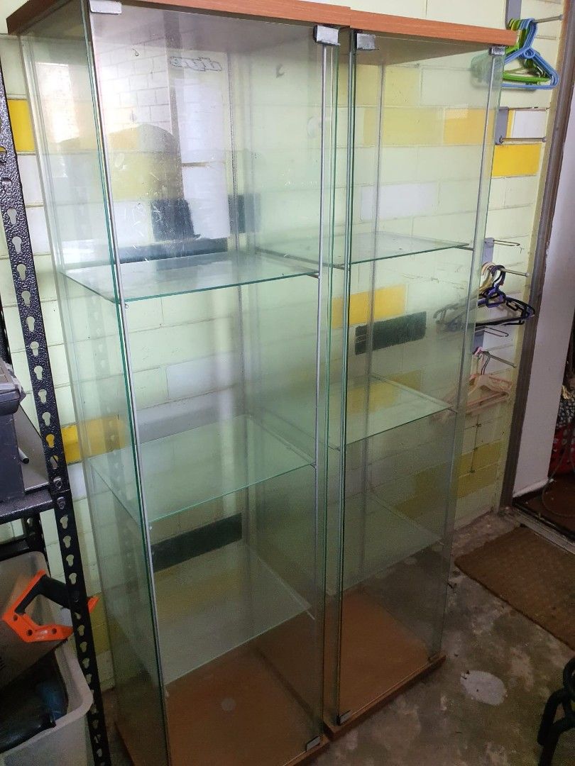 Ikea Detolf Glass display cabinet, Furniture & Home Living, Furniture ...