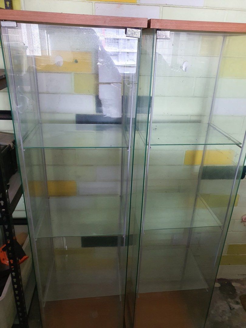 ikea glass display cabinet, Furniture & Home Living, Furniture, Shelves ...