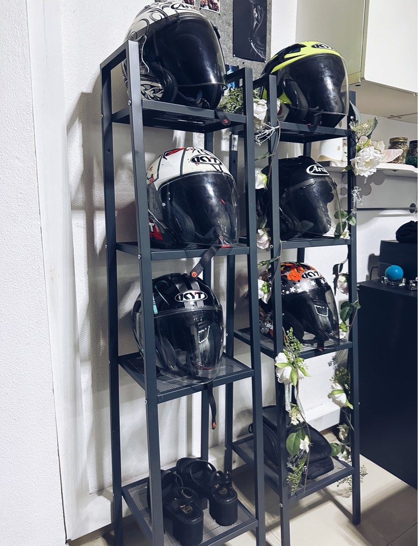 Ikea Lerberg Shelf Unit (Dark Grey), Furniture & Home Living, Furniture ...