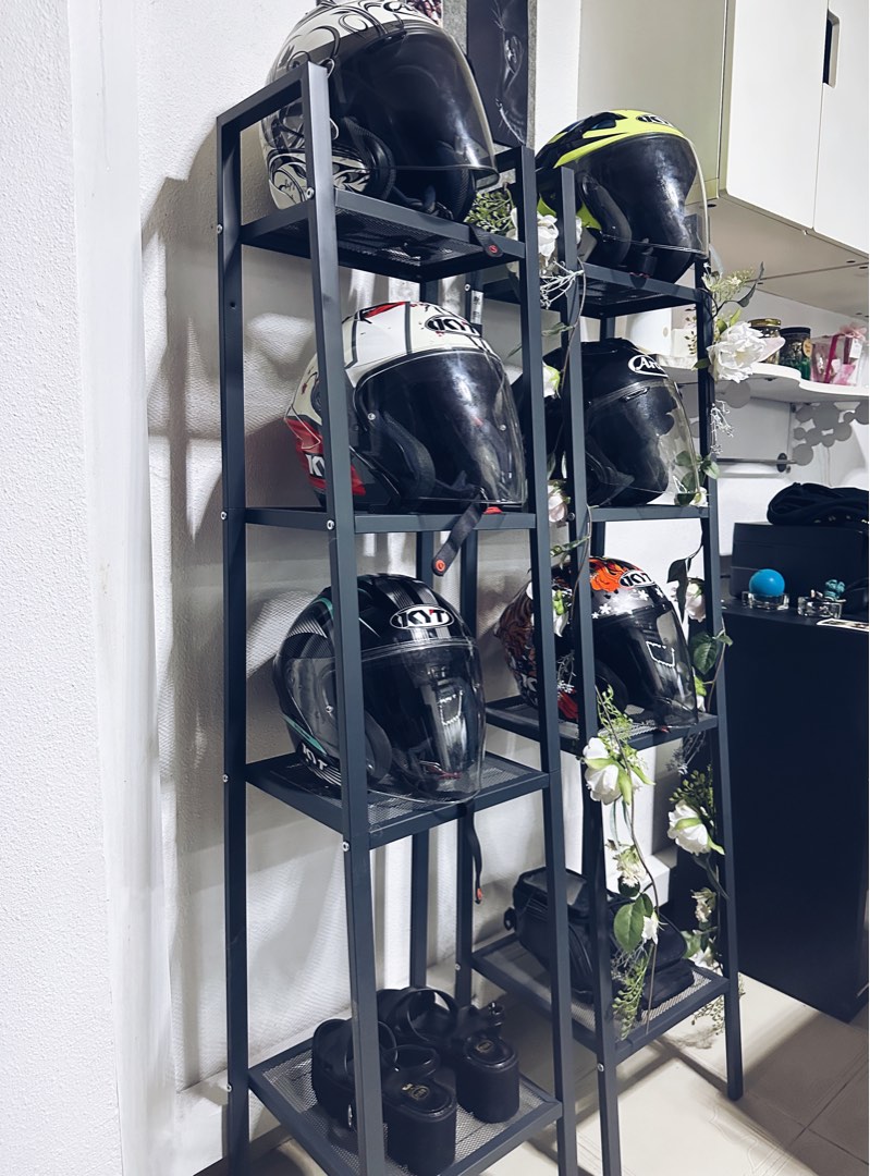 Ikea Lerberg Shelf Unit (Dark Grey), Furniture & Home Living, Furniture ...