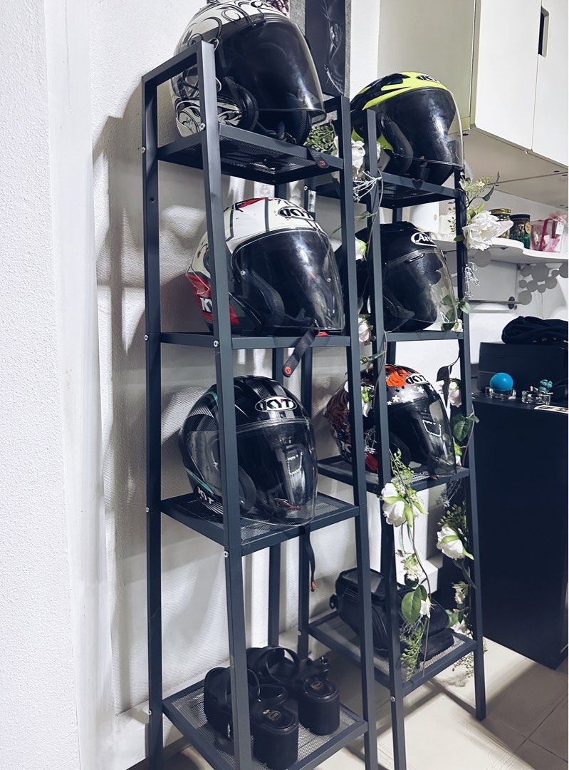 Ikea Lerberg Shelf Unit (Dark Grey), Furniture & Home Living, Furniture ...