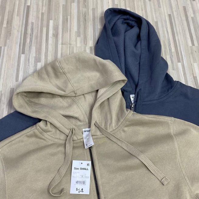 Jacket hoodie Anko full zipper lengan panjang, Fesyen Pria, Pakaian ...