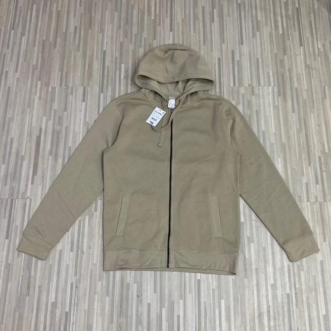 Jacket hoodie Anko full zipper lengan panjang, Fesyen Pria, Pakaian ...