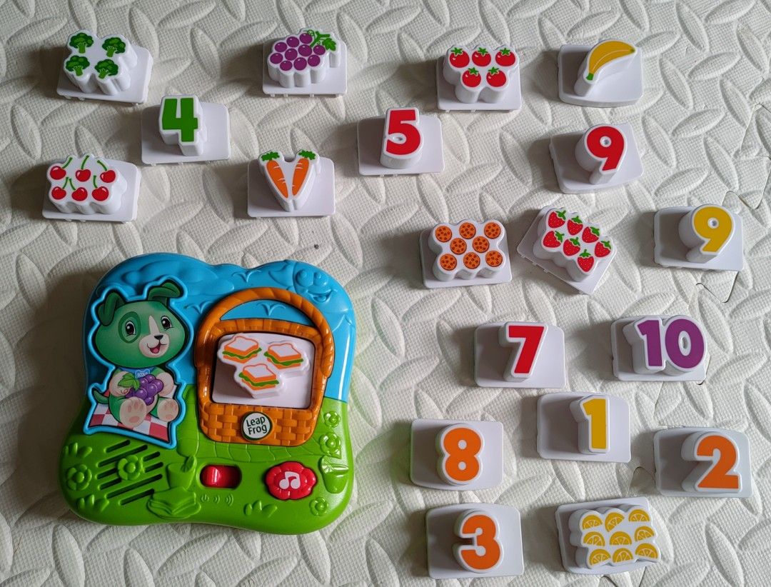 Leapfrog fridge magnet numbers on Carousell