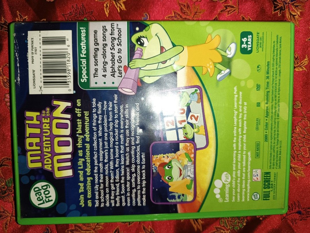 Leapfrog Math Adventure to the Moon on Carousell