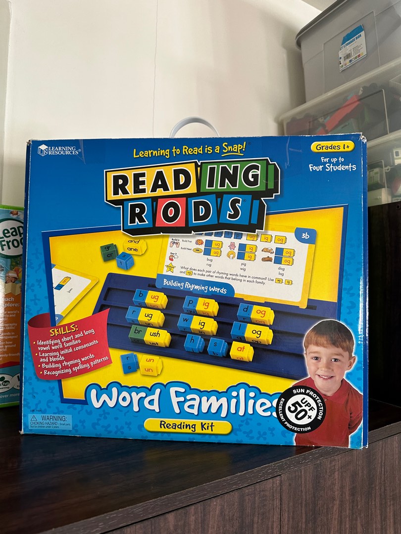 Learning resources reading rods word families reading kit, Hobbies ...