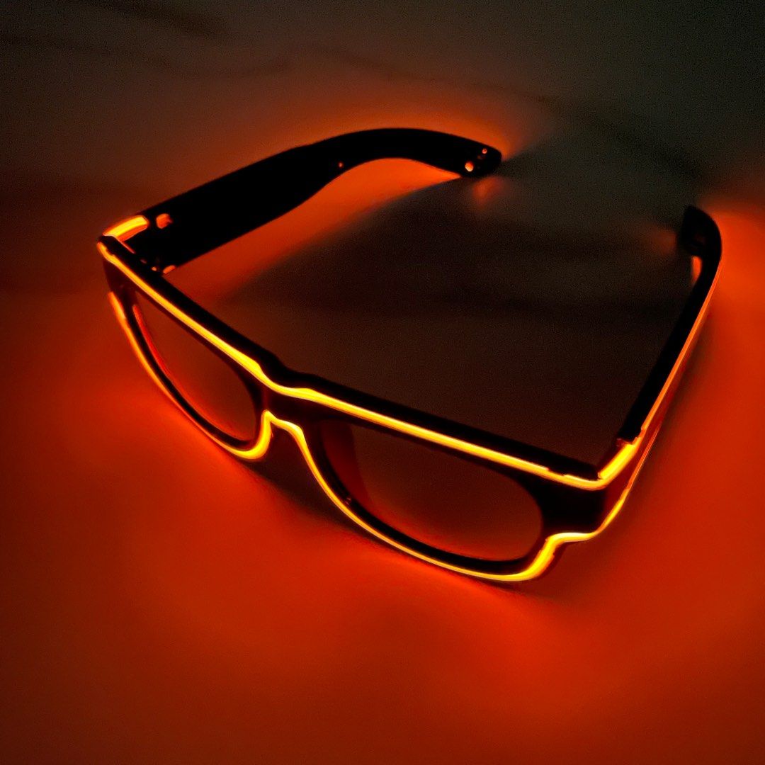 LED Flashing Sunglasses, Rechargeable, Men's Fashion, Watches ...