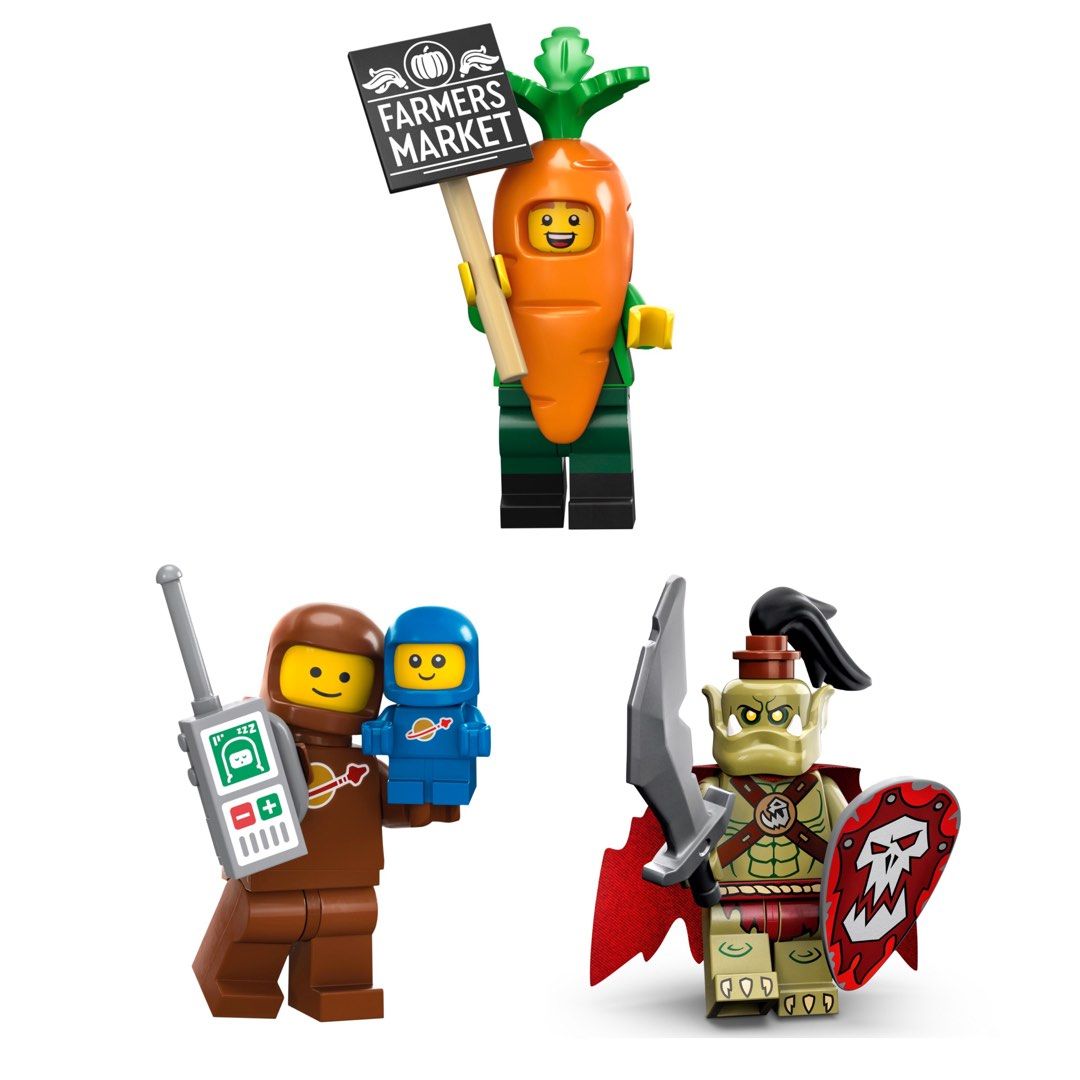 LEGO 71037 Minifigures Series 24: Carrot Mascot, Brown Astronaut, Orc ...