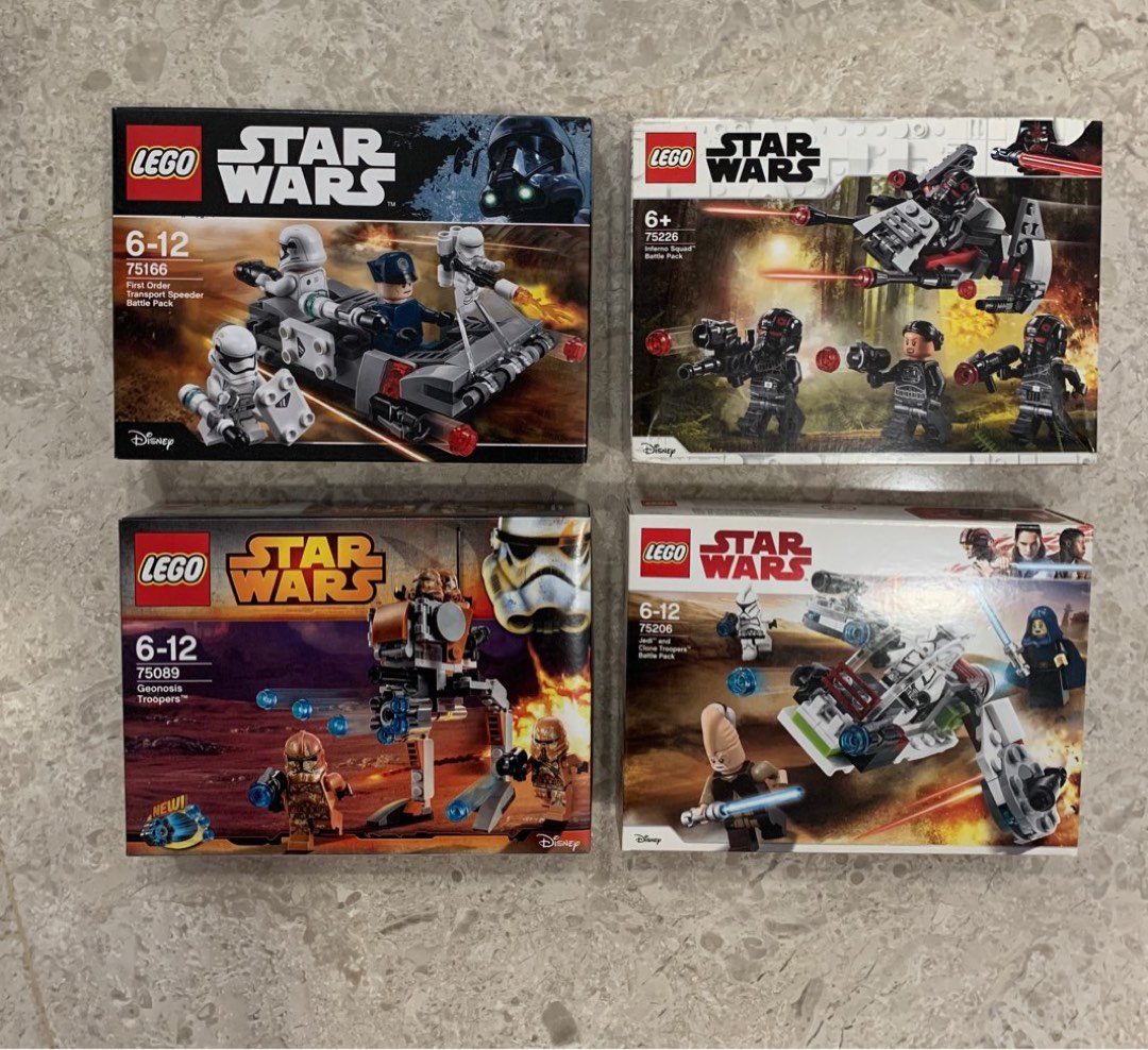 Lego Star Wars Battle Packs 75166 75226 75266 75206, Hobbies & Toys ...