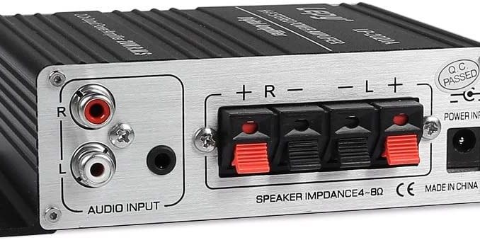 Lepy LP-2020A Class-D Hi-Fi Digital Amplifier with Power Supply Black ...