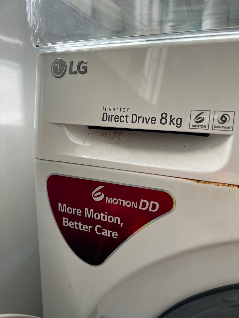 LG Washing Machine - Inverter Direct Drive 8kg, TV & Home Appliances ...